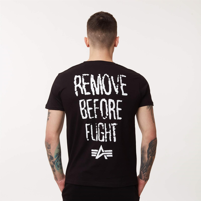 Alpha Industries RBF Moto T-Shirt Black - Runcolors.pl